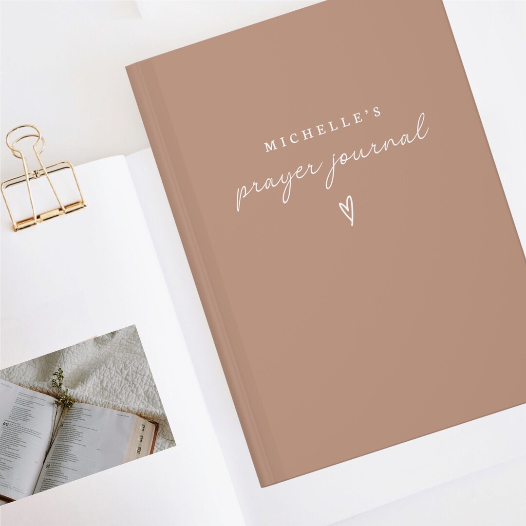 Personalized Prayer Journal Custom Pray Notebook Dear God Christian ...