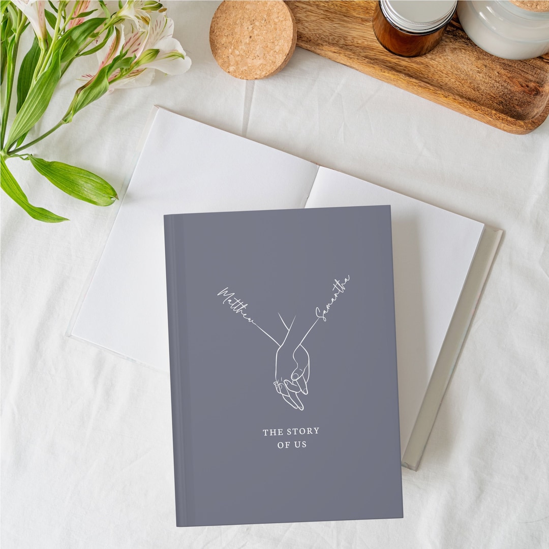 The Story of Us Journal- Personalized Couples Notebook- Custom ...