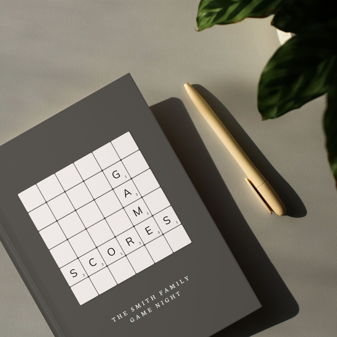 Game Night Score Book- Personalized Game Lover Gift- Custom Score ...