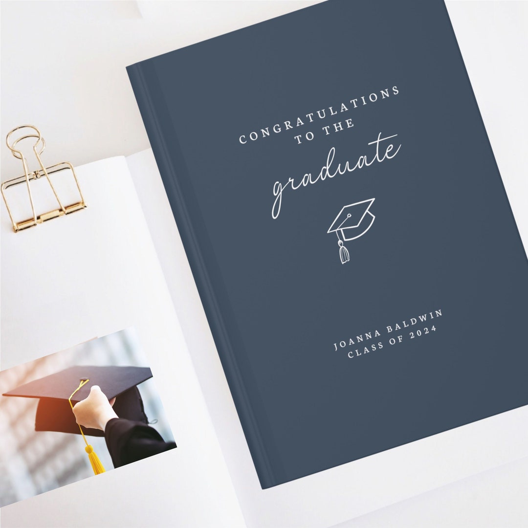 Graduation Party Guest Book- Personalized Class of 2025 Grad Party Book ...