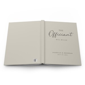 Personalized Officiant Notebook- Custom Wedding Officiant Book ...