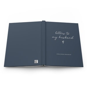 Letters to My Husband Notebook- Dear Husband- Minimal Personalized Name ...