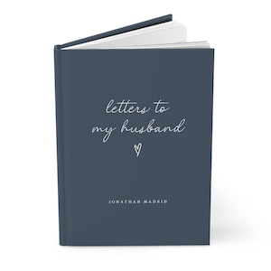 Letters to My Husband Notebook- Dear Husband- Minimal Personalized Name ...