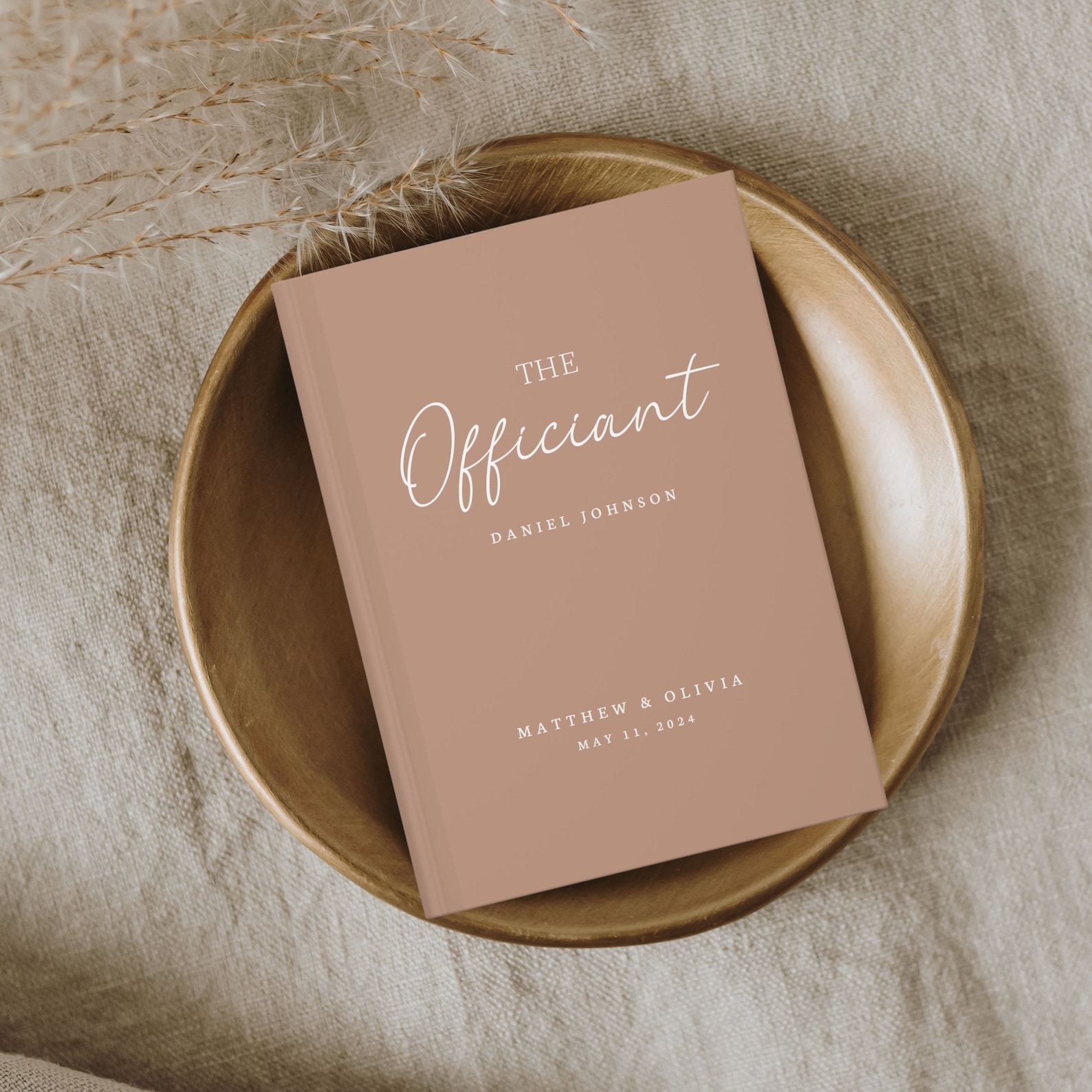 Personalized Officiant Notebook Custom Wedding Officiant Book Officiant ...