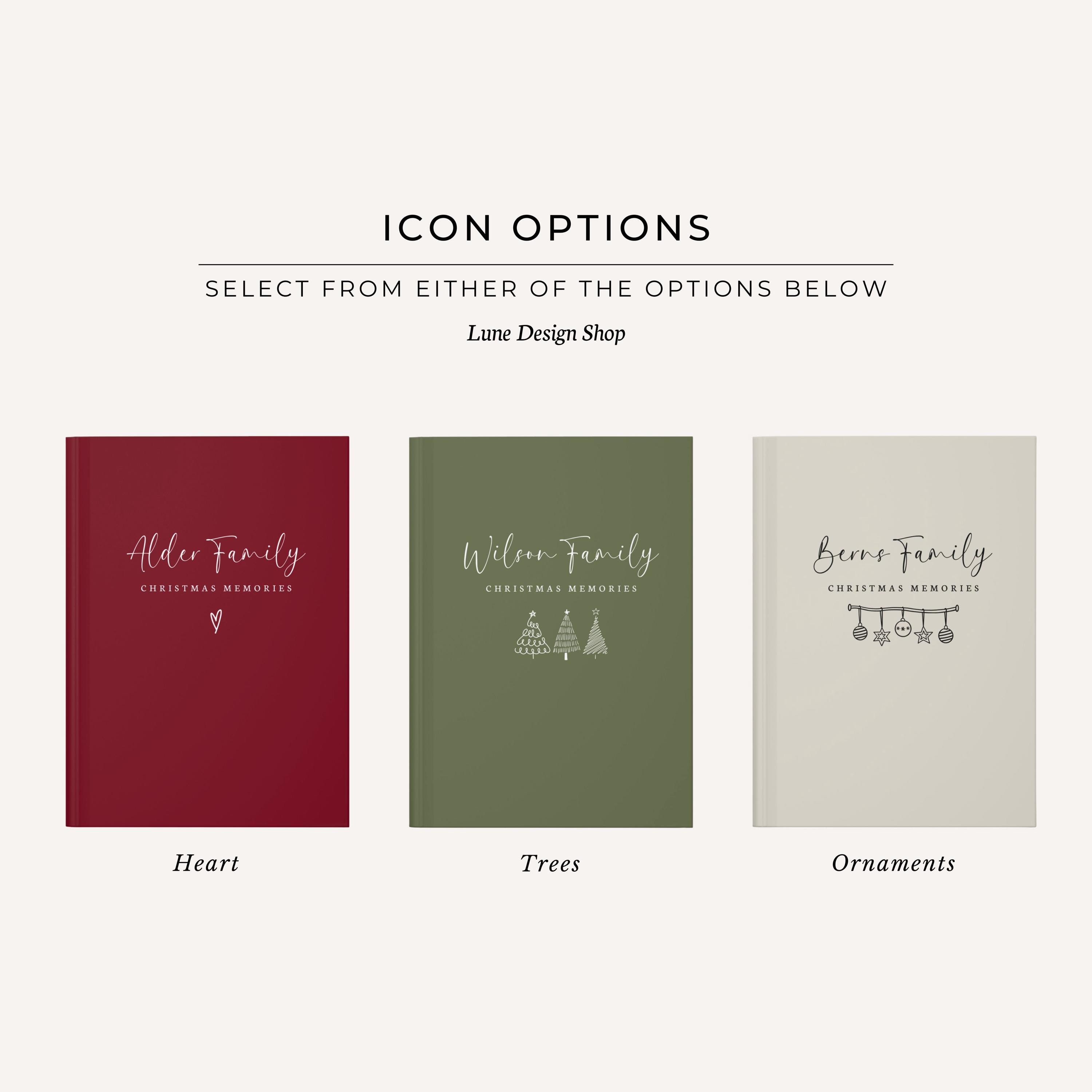Christmas Memories Custom Book Family Tradition Keepsake Memory Book ...