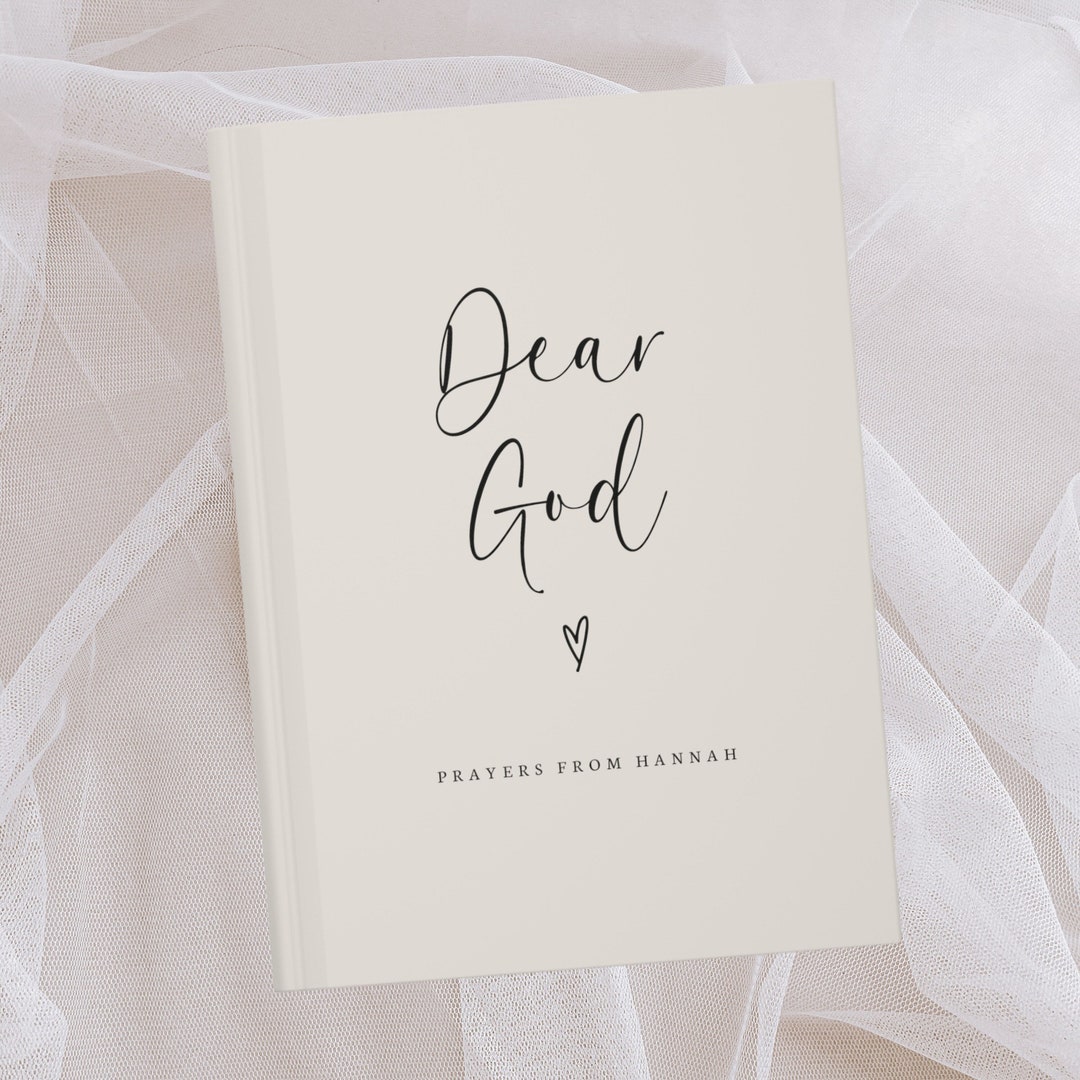 Dear God Personalized Prayer Journal Custom Prayer Notebook Christian ...