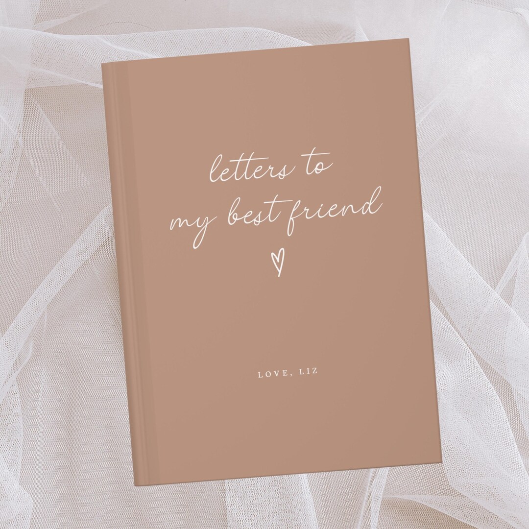 Letters to My Best Friend Notebook- Custom Bestie Gift- Personalized ...