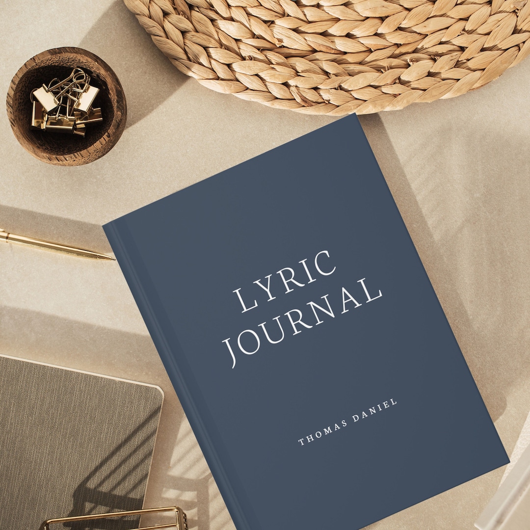 Personalized Lyric Journal- Lyrical Writer Gift- Custom Songwriters ...
