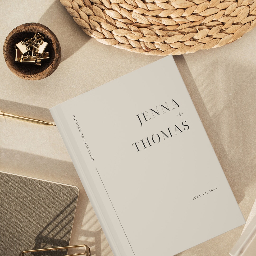 Custom Wedding Notebook- Engagement Gift- Notes for Our Wedding- for ...