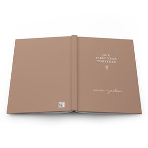 Personalized Couple Notebook Custom Paper Anniversary Gift Our First ...