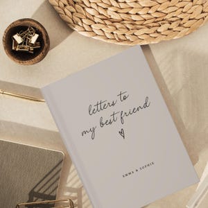 Letters to My Best Friend Notebook- Custom Bestie Gift- Personalized ...