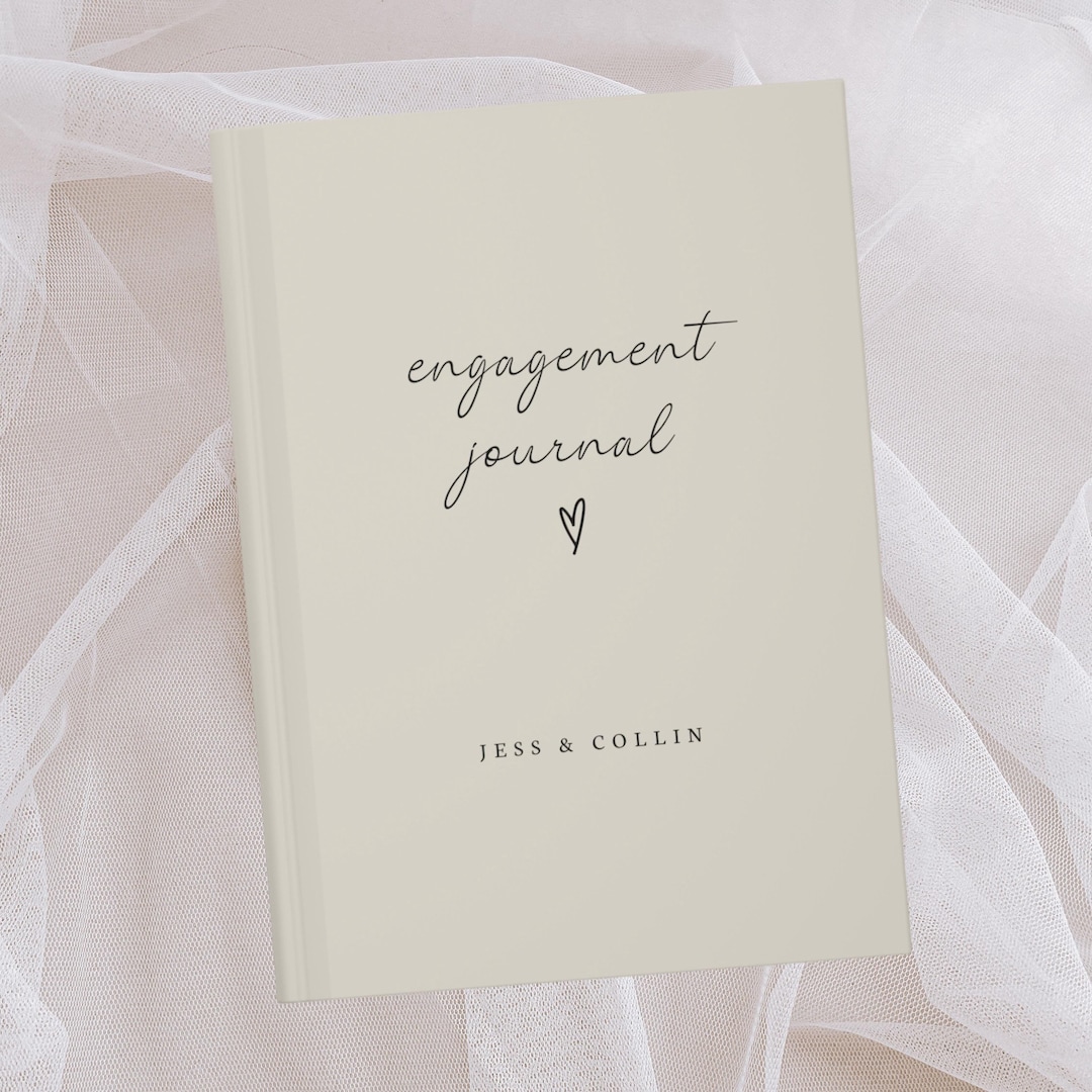 Engagement Journal Gift- Custom Wedding Notebook- Little Notes for the ...