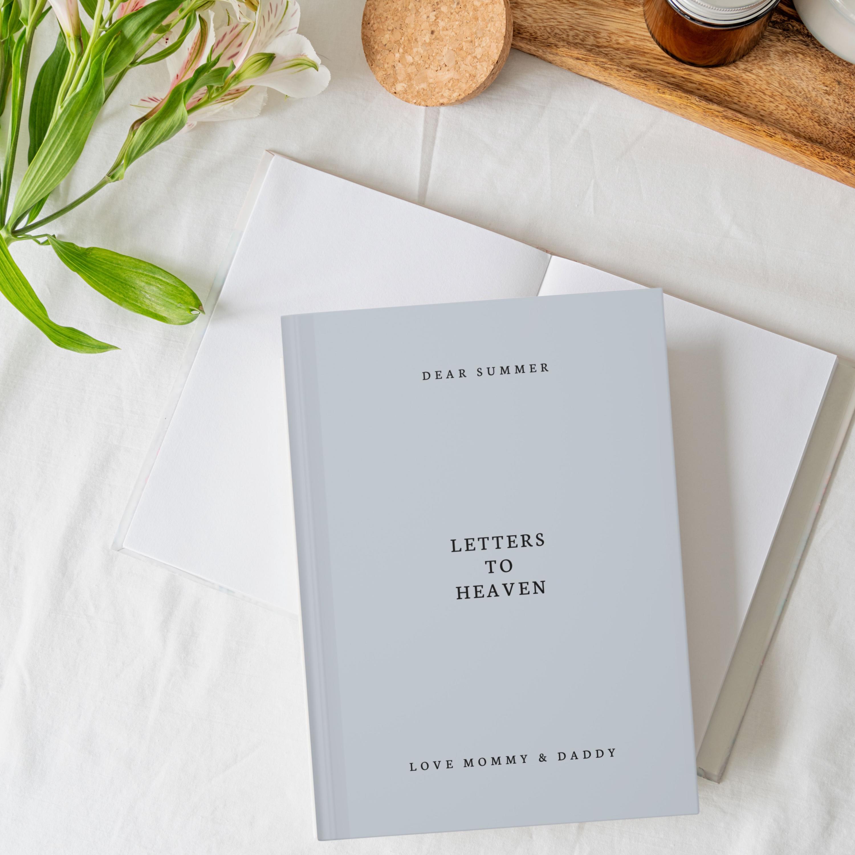 Letters to Heaven Notebook- Custom Grief Journal- Personalized Loss of ...