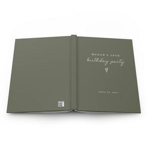 Birthday Party Guest Book- Happy Birthday Guestbook- Birthday Letter ...