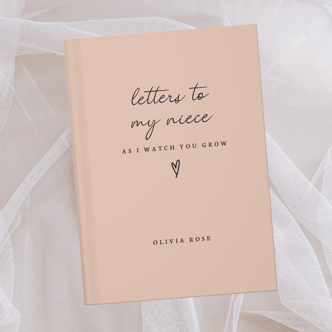 Letters to My Niece Personalized Notebook Dear Niece Custom Journal ...