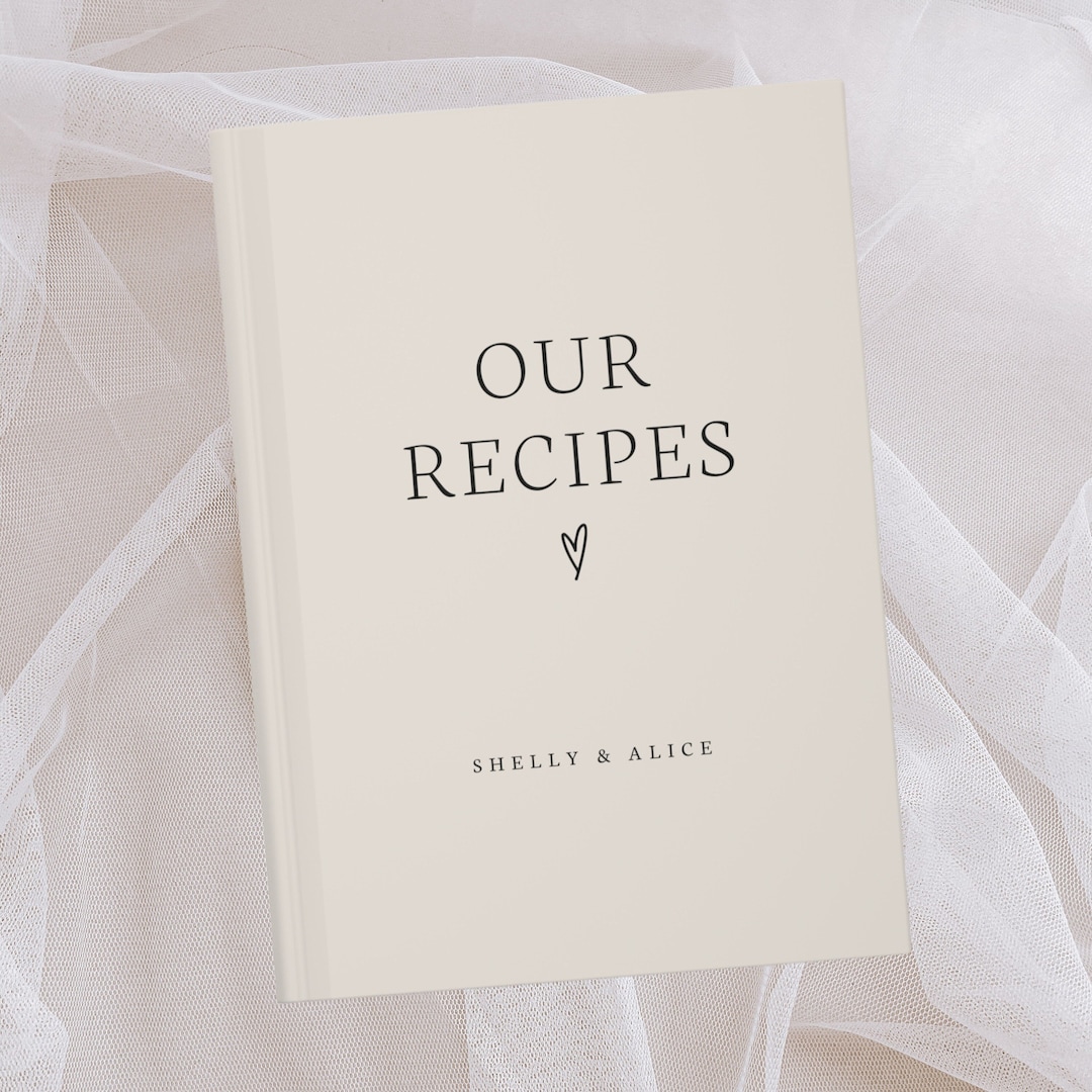 Personalized Recipe Book- Custom Cookbook- Personalized Name Our ...