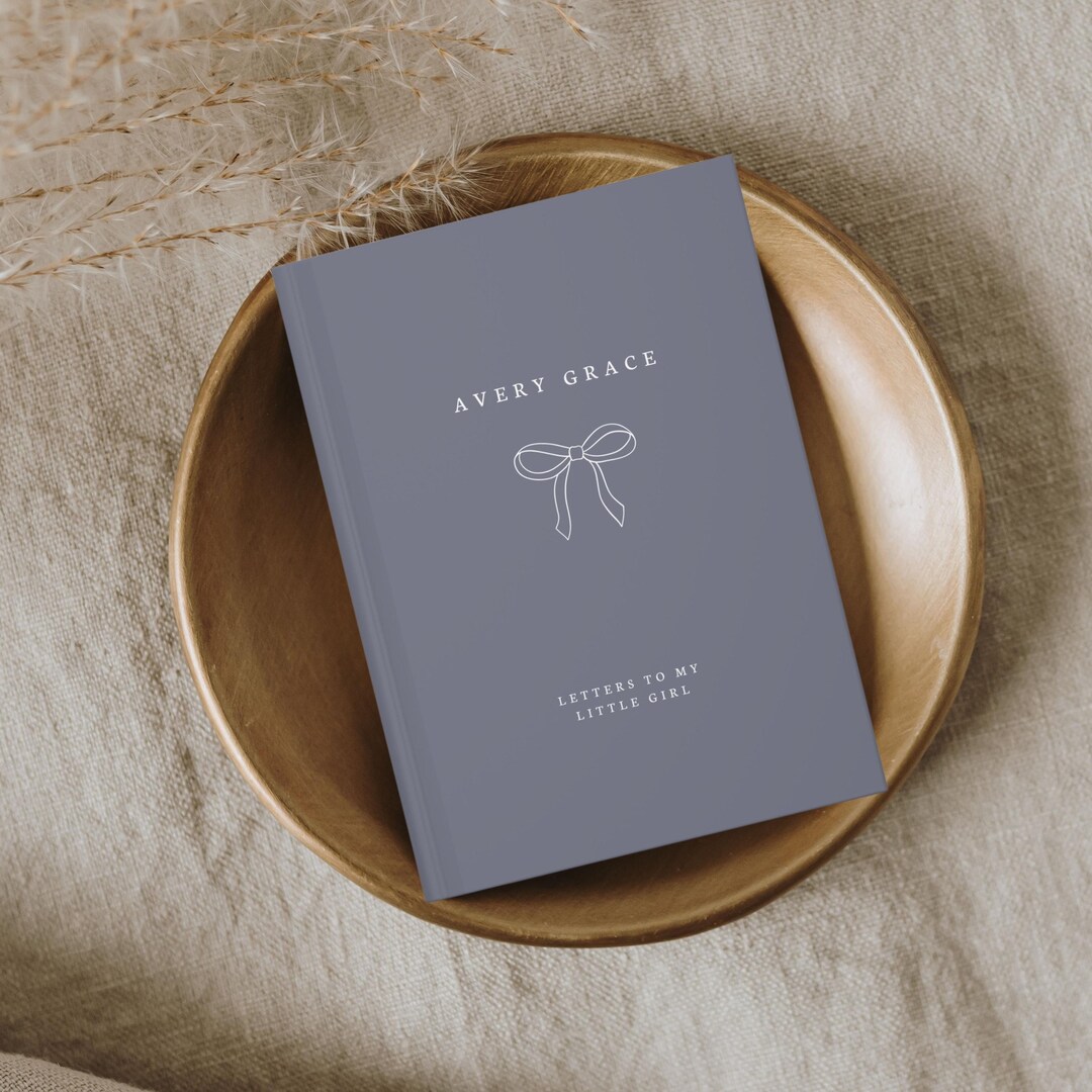 Personalized Letters to My Little Girl Notebook- Dear Daughter Bow ...