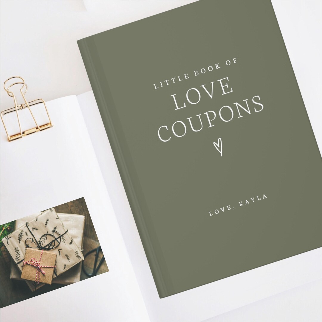 Love Coupon Book- Custom Couple Vouchers Book of Coupons- Personalized ...