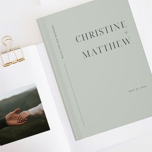 Custom Wedding Notebook- Engagement Gift- Notes for Our Wedding- for ...