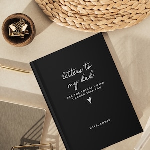 Letters to My Dad Notebook- Loss of Father Grief Journal- Dad Memorial ...