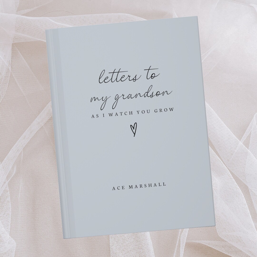 Letters to My Grandson Notebook- Dear Grandson Journal- Personalized ...