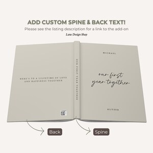 Personalized Couple Notebook- Custom Paper Anniversary Gift- Our First ...