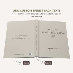 Custom Graduation Party Guest Book- Personalized Class of 2025 Advice ...