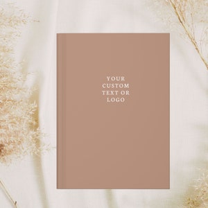Personalized Notebook- Custom Text Notebook- Custom Logo Book- Custom ...