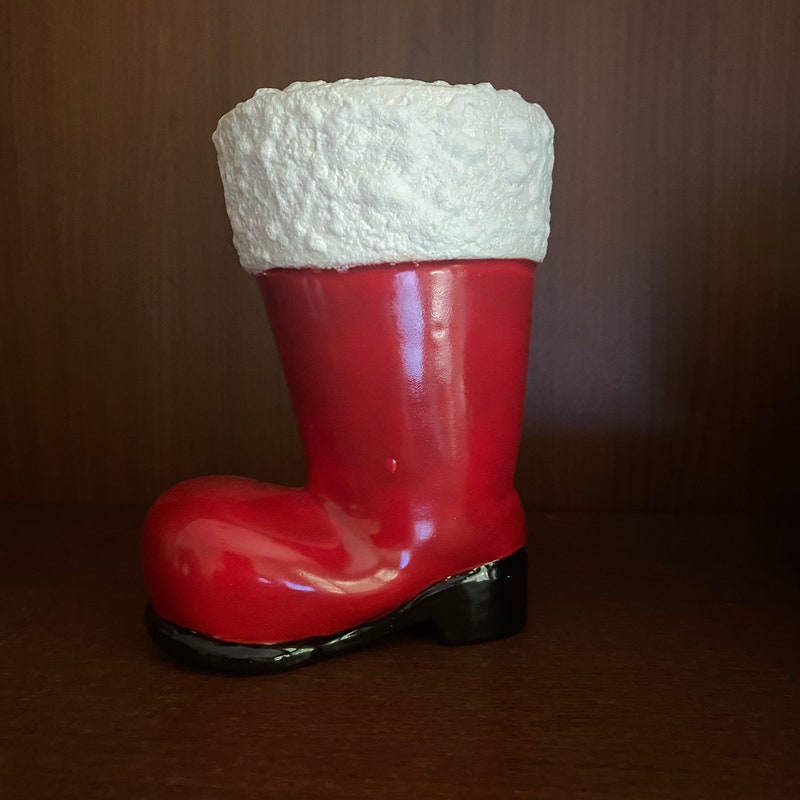 Santa Boot Vase - Etsy