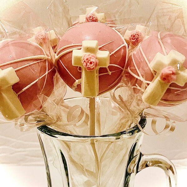 Baptism Cake Pops - Etsy