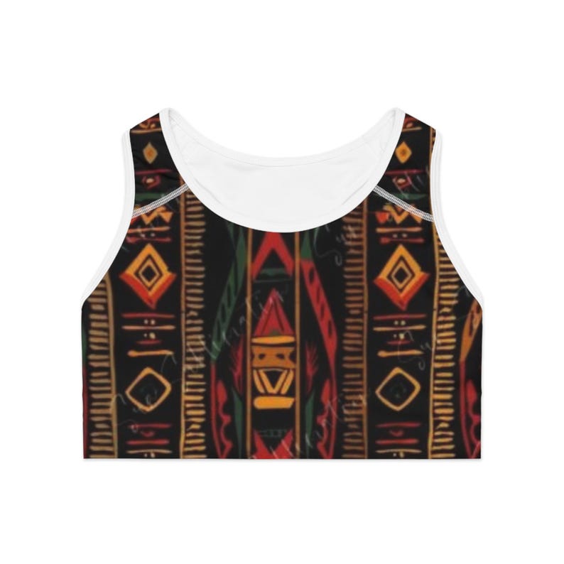 African Print Workout Set | Black Girl Gymwear | 2-piece Sports Bra ...