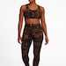 African Print Workout Set | Black Girl Gymwear | 2-piece Sports Bra ...