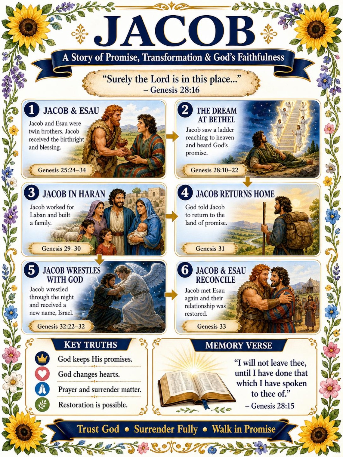 Jacob Story Bible Study Bundle, Poster, Lesson, Guide, Worksheet, Quiz ...