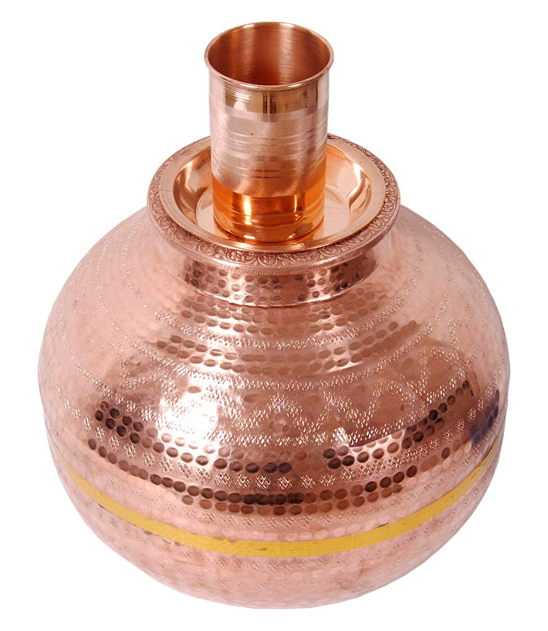 Traditional Fiber Copper Water Dispenser Container Pot With 1 - Etsy