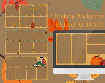 Hello Autumn Desktop Wallpaper - Etsy
