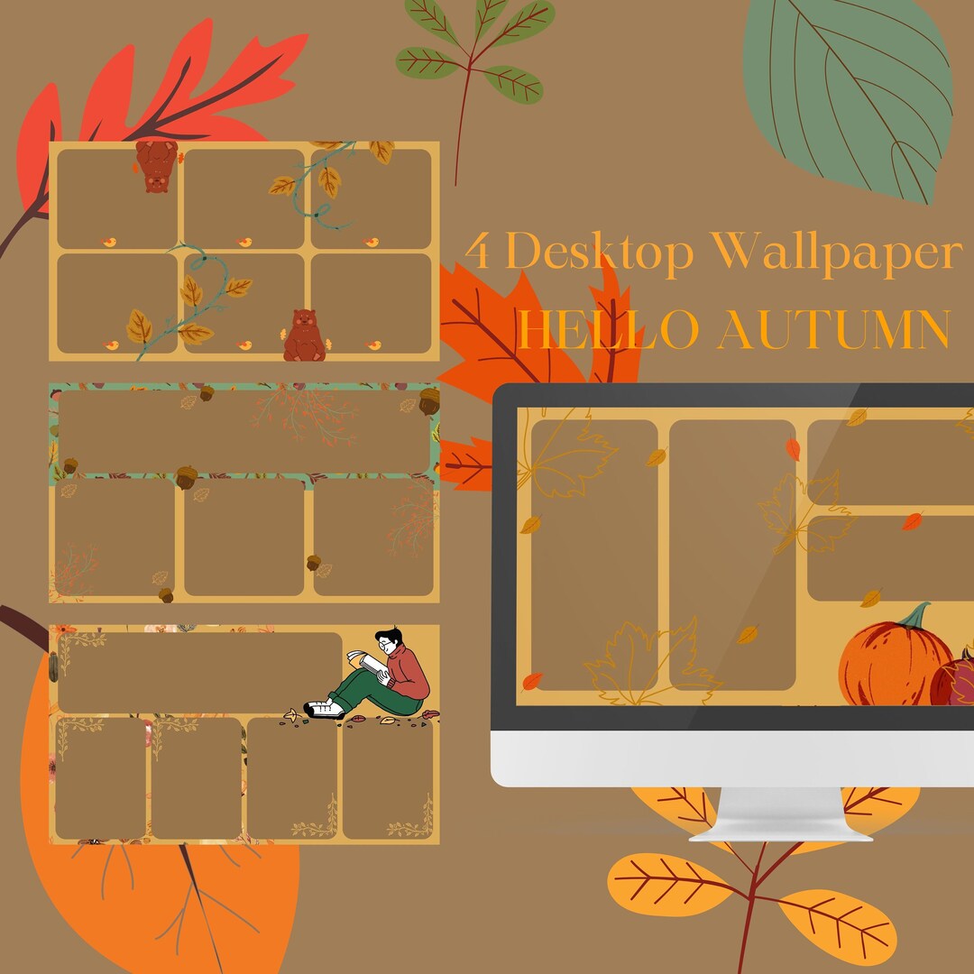 Hello Autumn Desktop Wallpaper - Etsy