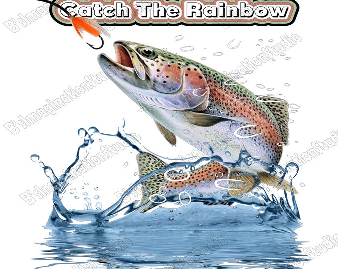 Rainbow Trout Keychain or Backpack Hanger Jointed Swimbait - Etsy
