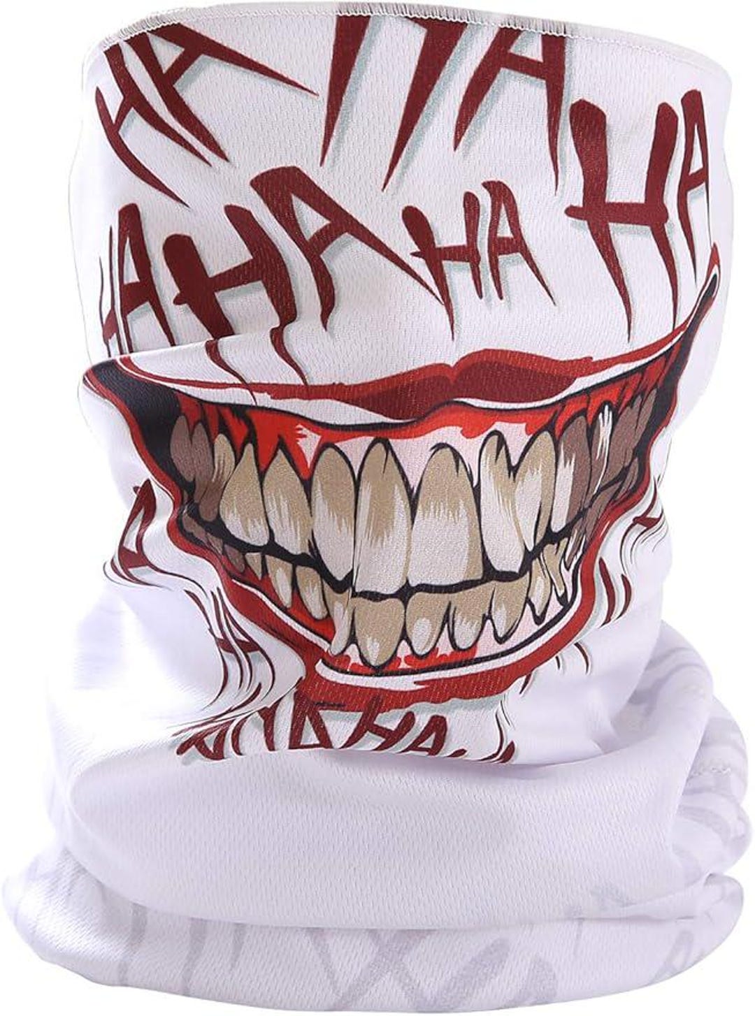 Joker Neck Gaiter Halloween Mask Horror Smile Motorcycle Lips Face ...