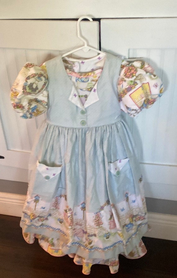 Daisy kingdom vintage pinafore - Gem