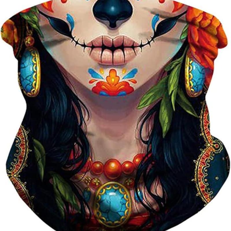 Sugar Skull Face Mask - Etsy
