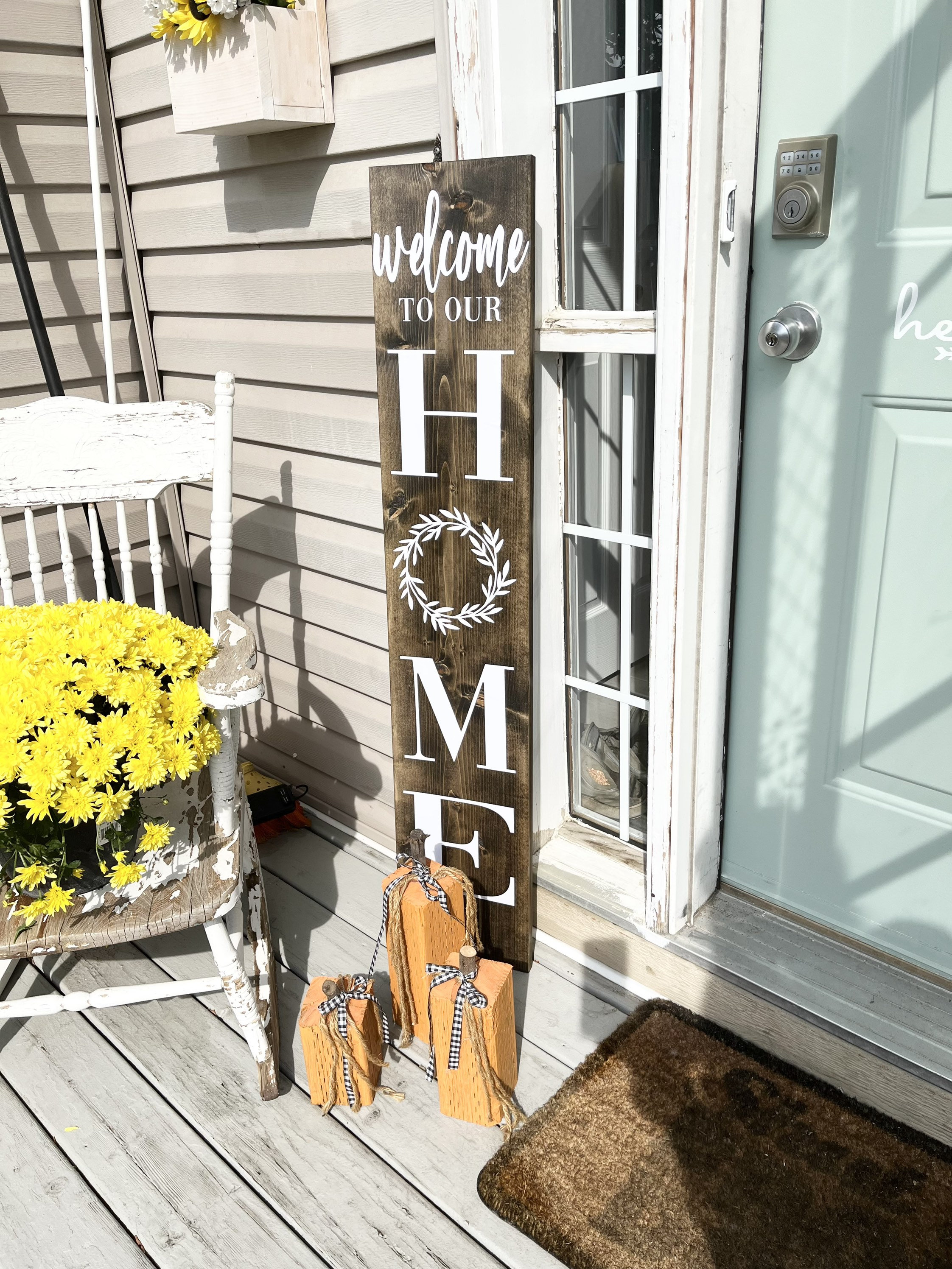 Welcome to Our Home Front Porch Sign Optional Let It Snow - Etsy Canada
