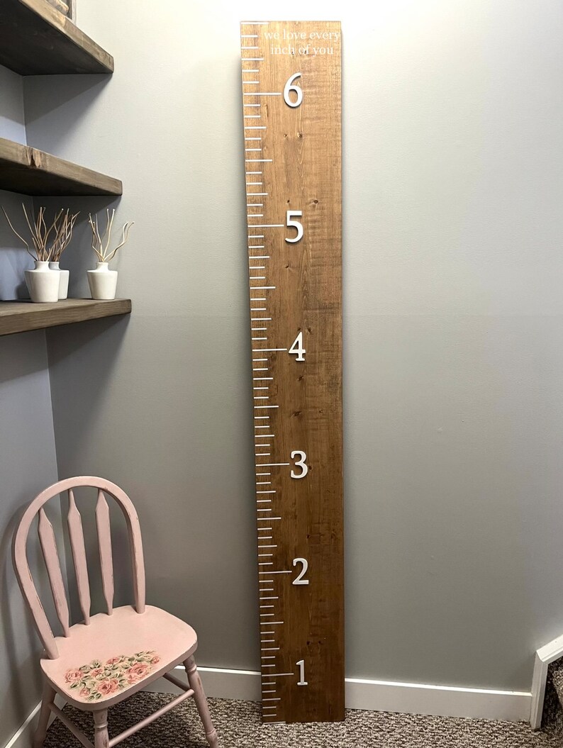 6.5 Foot Growth Chart Wall Ruler for Family and Children - Etsy