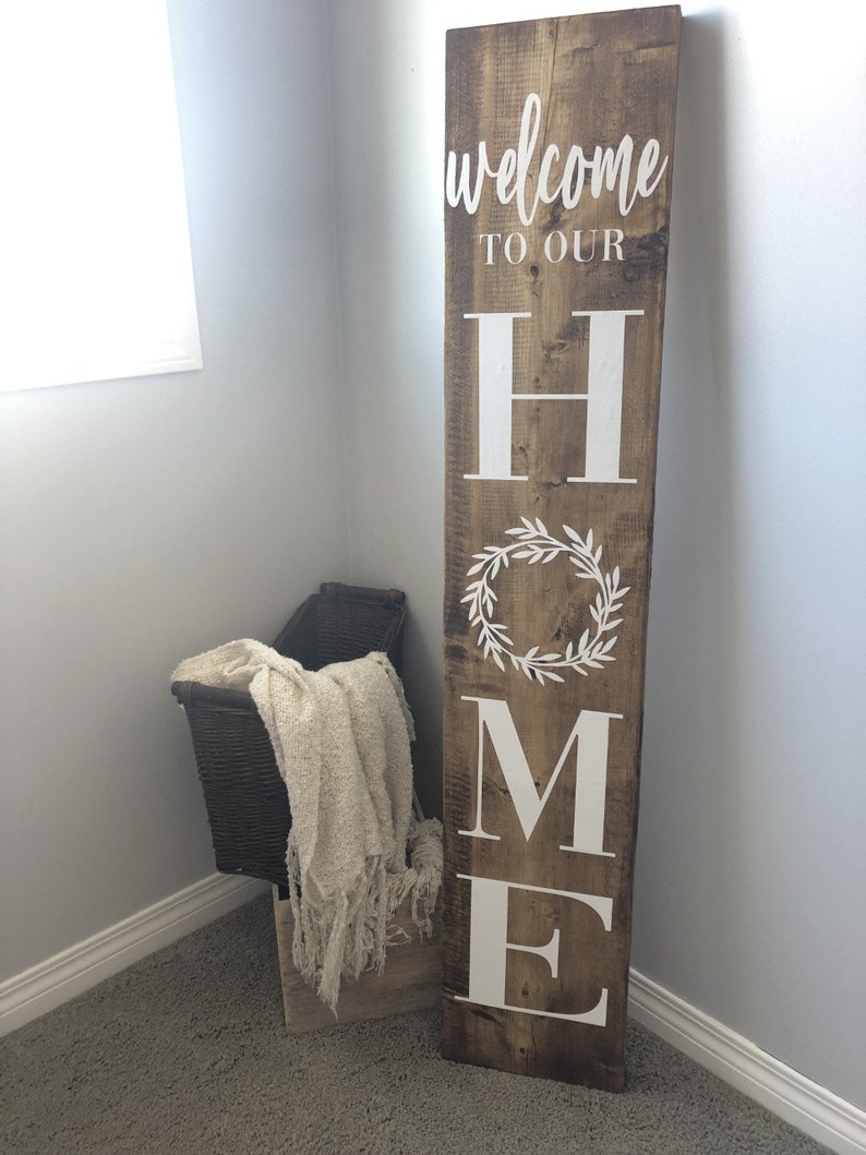 Welcome to Our Home Front Porch Sign Optional Let It Snow - Etsy Canada