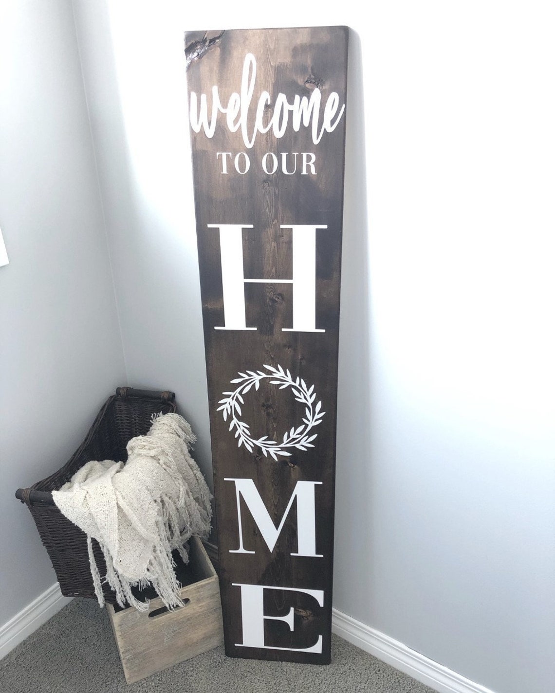 Welcome to Our Home Front Porch Sign Optional Let It Snow - Etsy Canada