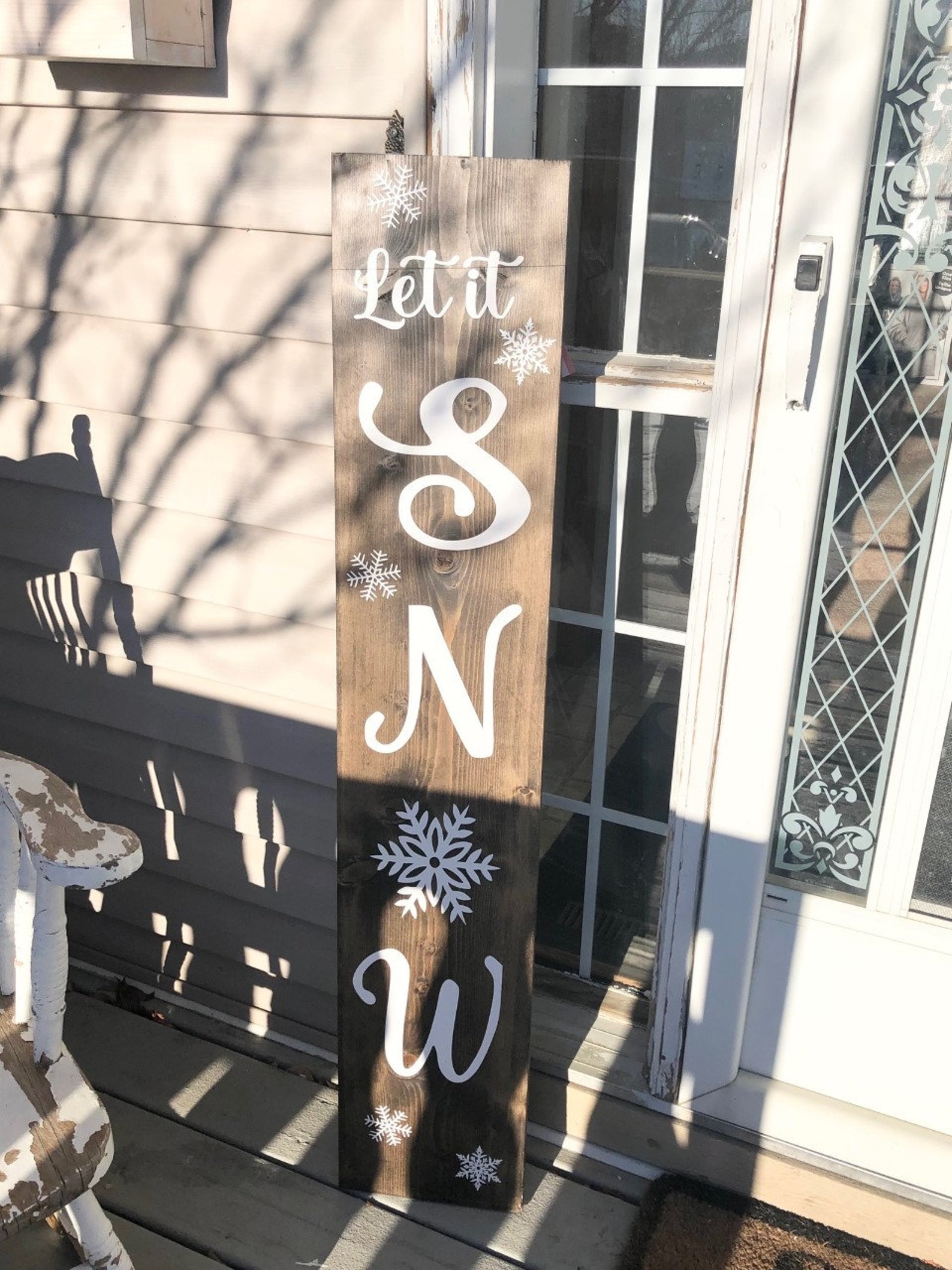 Welcome to Our Home Front Porch Sign Optional Let It Snow - Etsy Canada