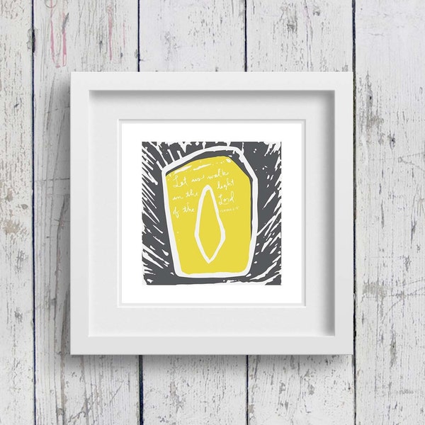 Linocut Jesus - Etsy