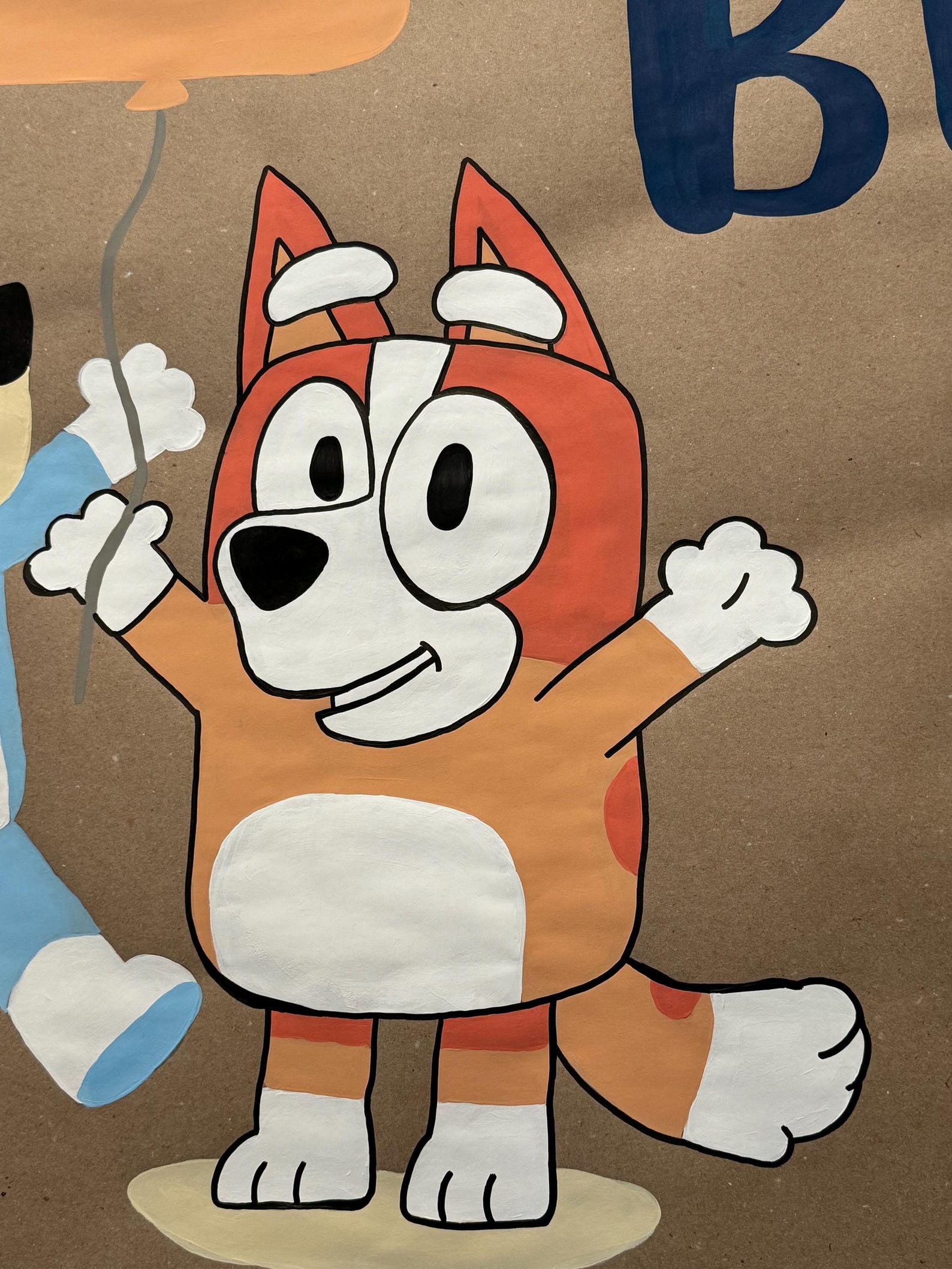 Custom Hand Painted Bluey Themed Banner Party Banner Party Decor Bluey ...