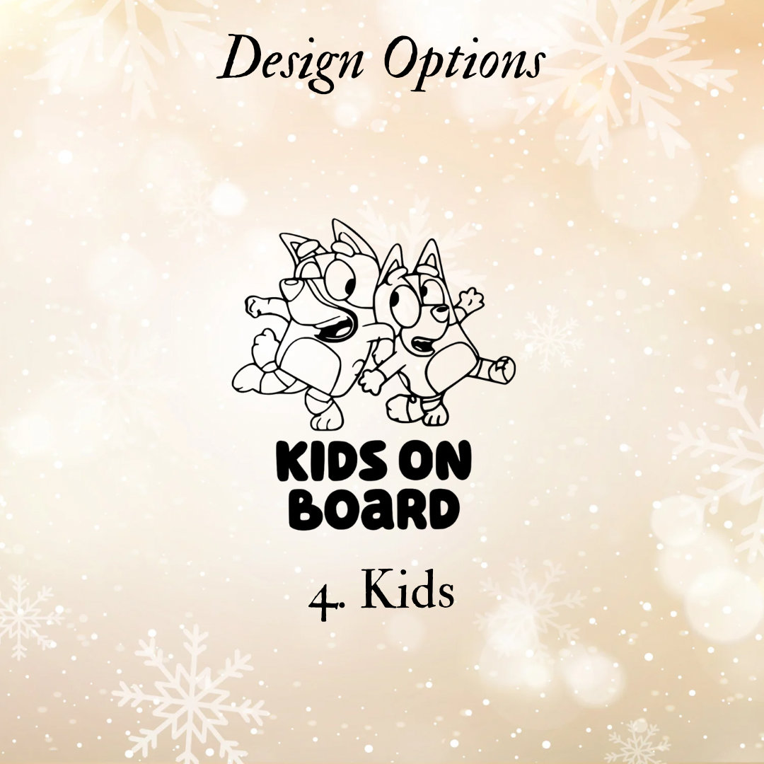 Bluey Character Family Car Sticker - Etsy Australia