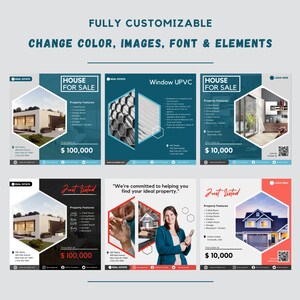 Modern Instagram Canva Post Templates for Property Agent, Real Estate ...
