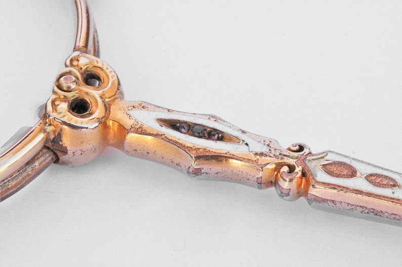 Lorgnette / Eyeglasses Enamel and 3 Rubies, Late 19th Century England ...